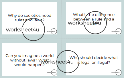 Conversation Questions – Rules and Laws – worksheet4u